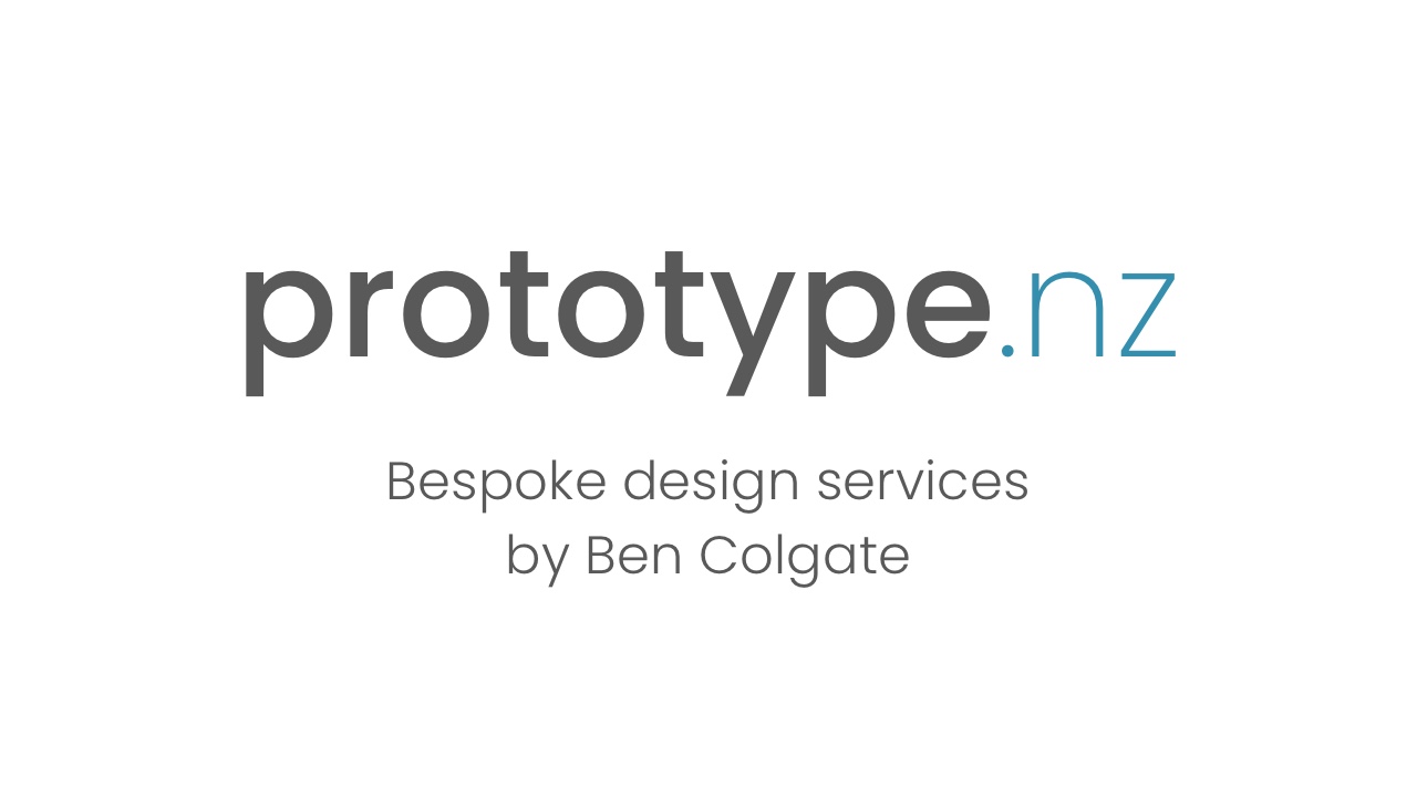 prototype.nz // Bespoke design services by Ben Colgate